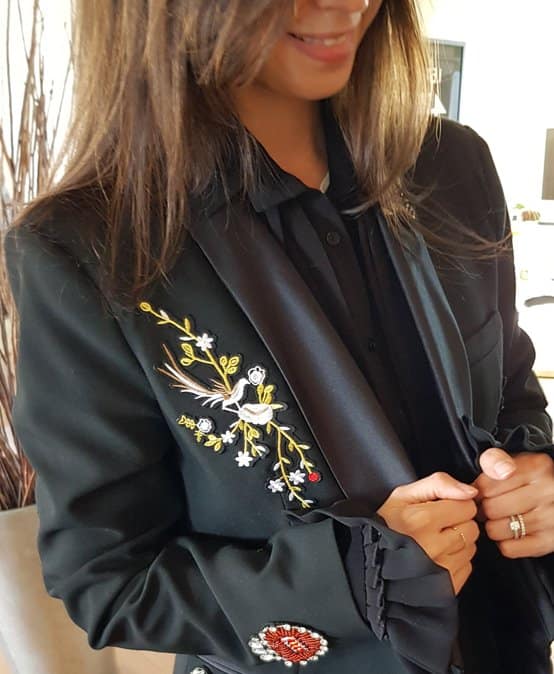 GJTU (Embellished Satin Tuxedo Jacket) | Buy Gillian Julius